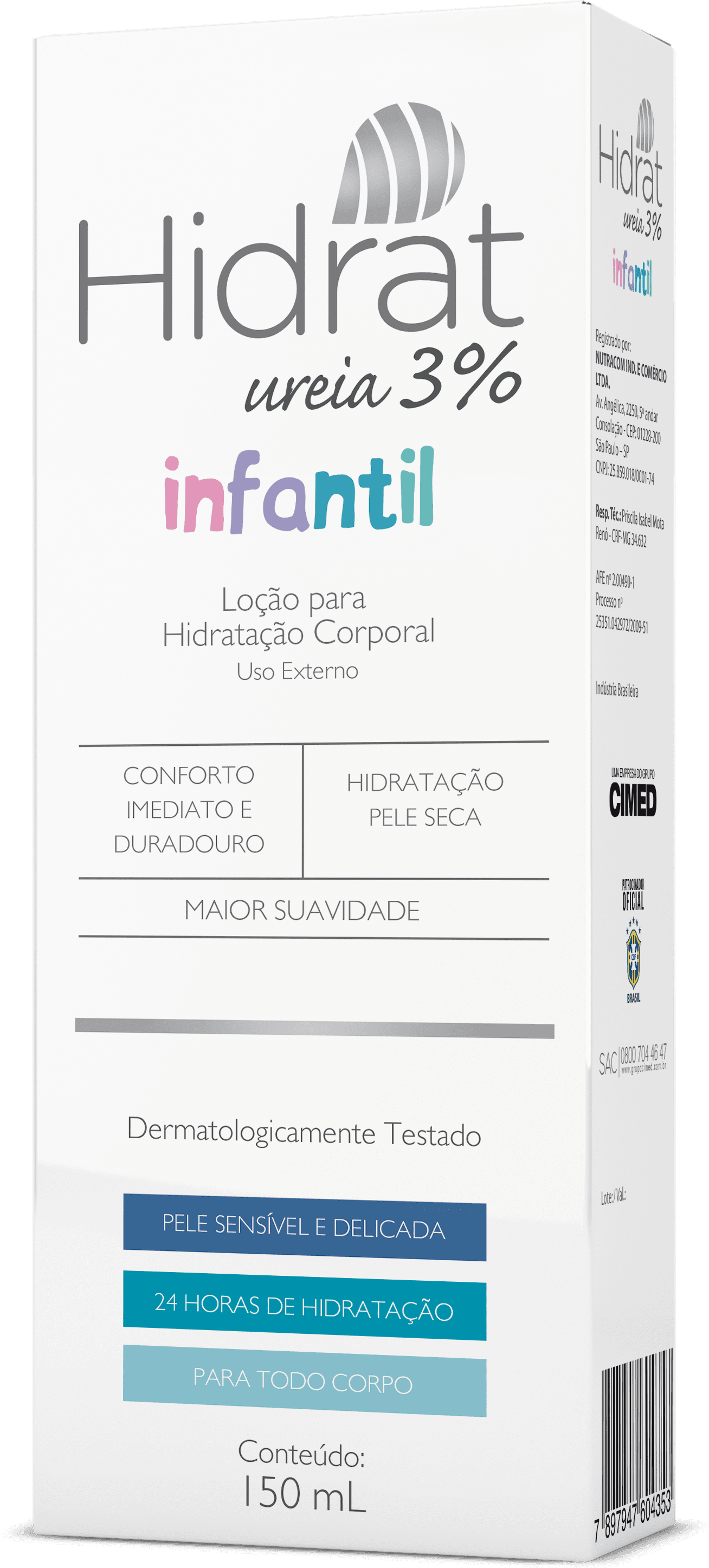 Loção Hidratante Infantil HIDRAT INFANTIL - Ureia 3% - Hidratação ...